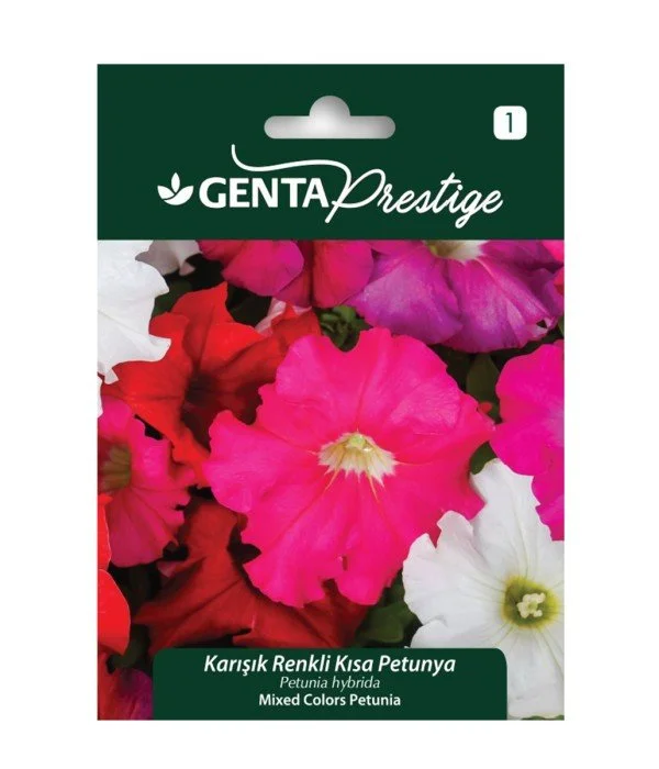 Genta Petunya Tohumu Karışık Renkli Kısa